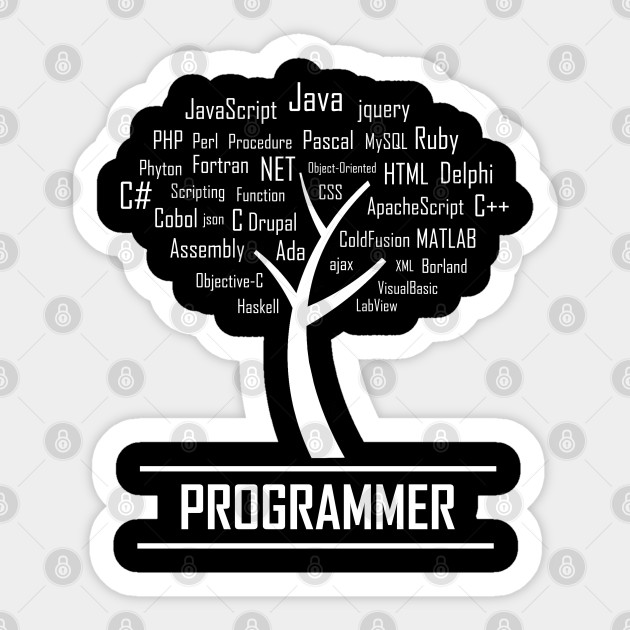 Programmer Tree - Programmer - Sticker | TeePublic